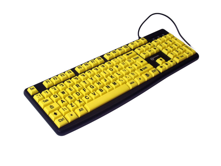 Standard KEYBOARD - Yellow - Geemarc UK