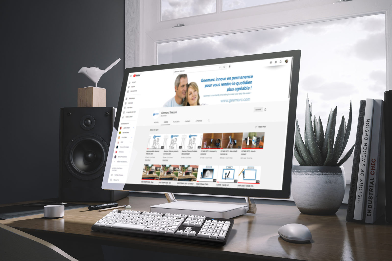 Standard KEYBOARD - White - Geemarc UK